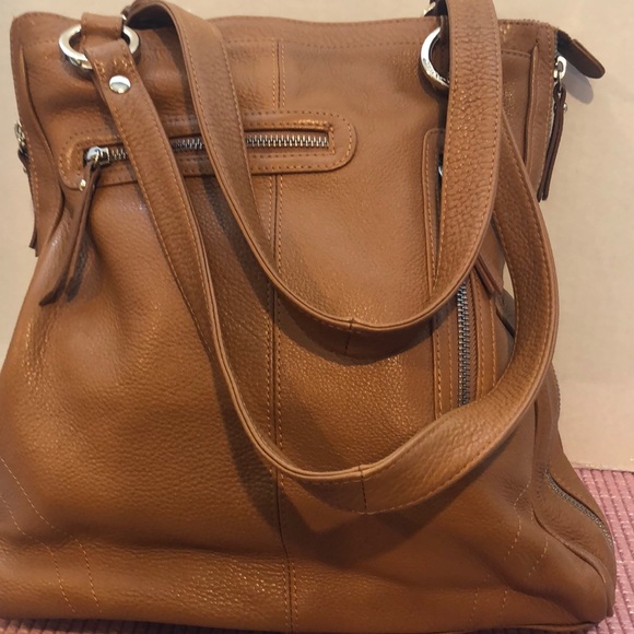 Junior Drake | Bags | Junior Drake Cognac Leather Hobo | Poshmark